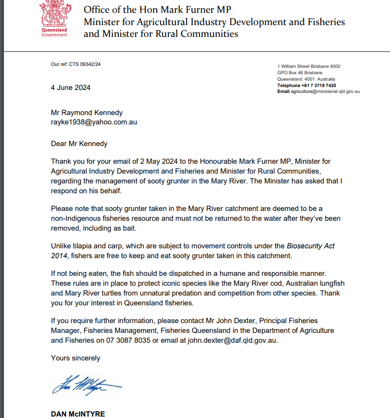 Sooty Grunter in the Mary catchment. - Freshwater - Australian Fishing ...